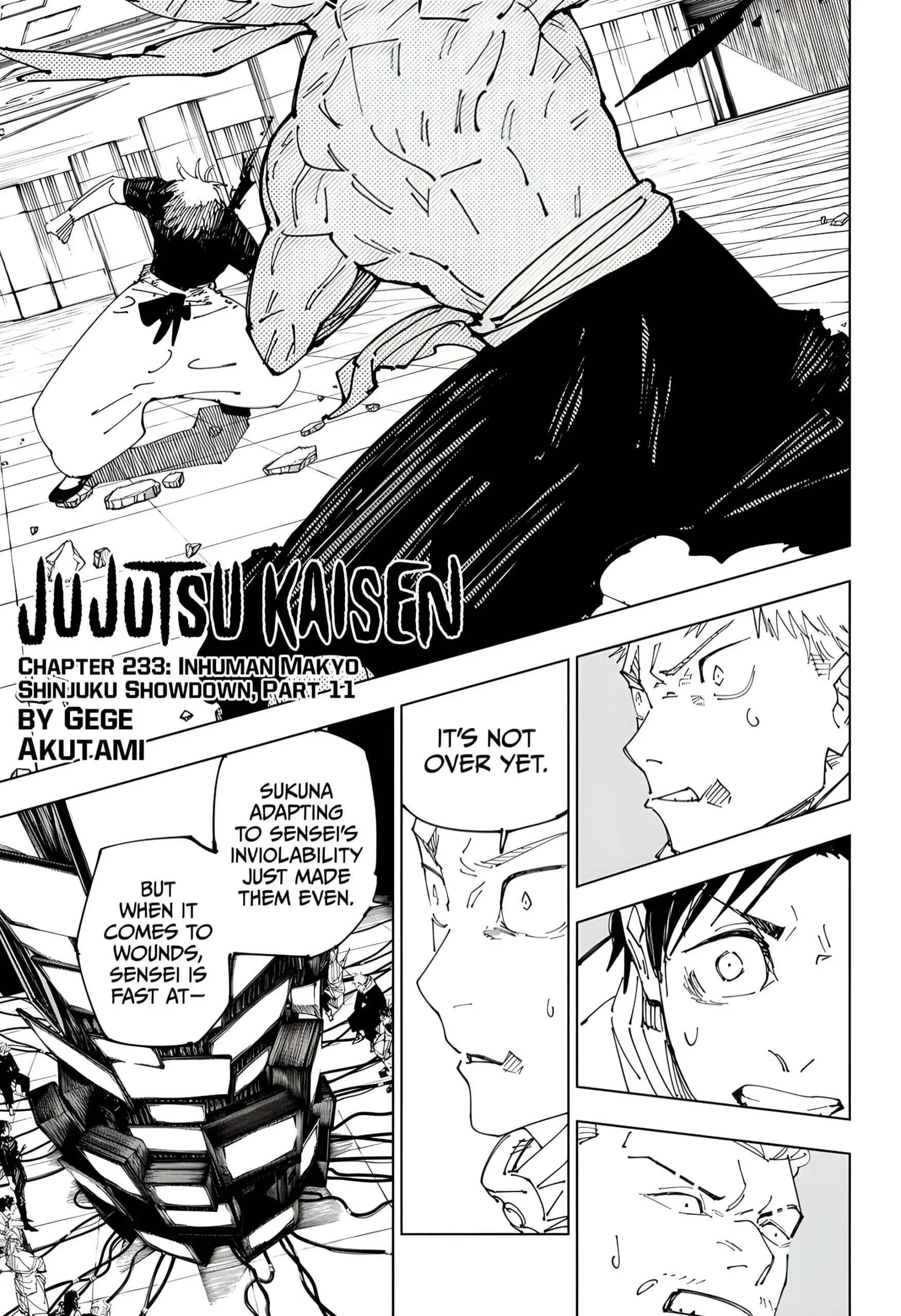 Jujutsu Kaisen Chapter 233 Recap: Mahoraga Challenges Gojo’s Infinity ...
