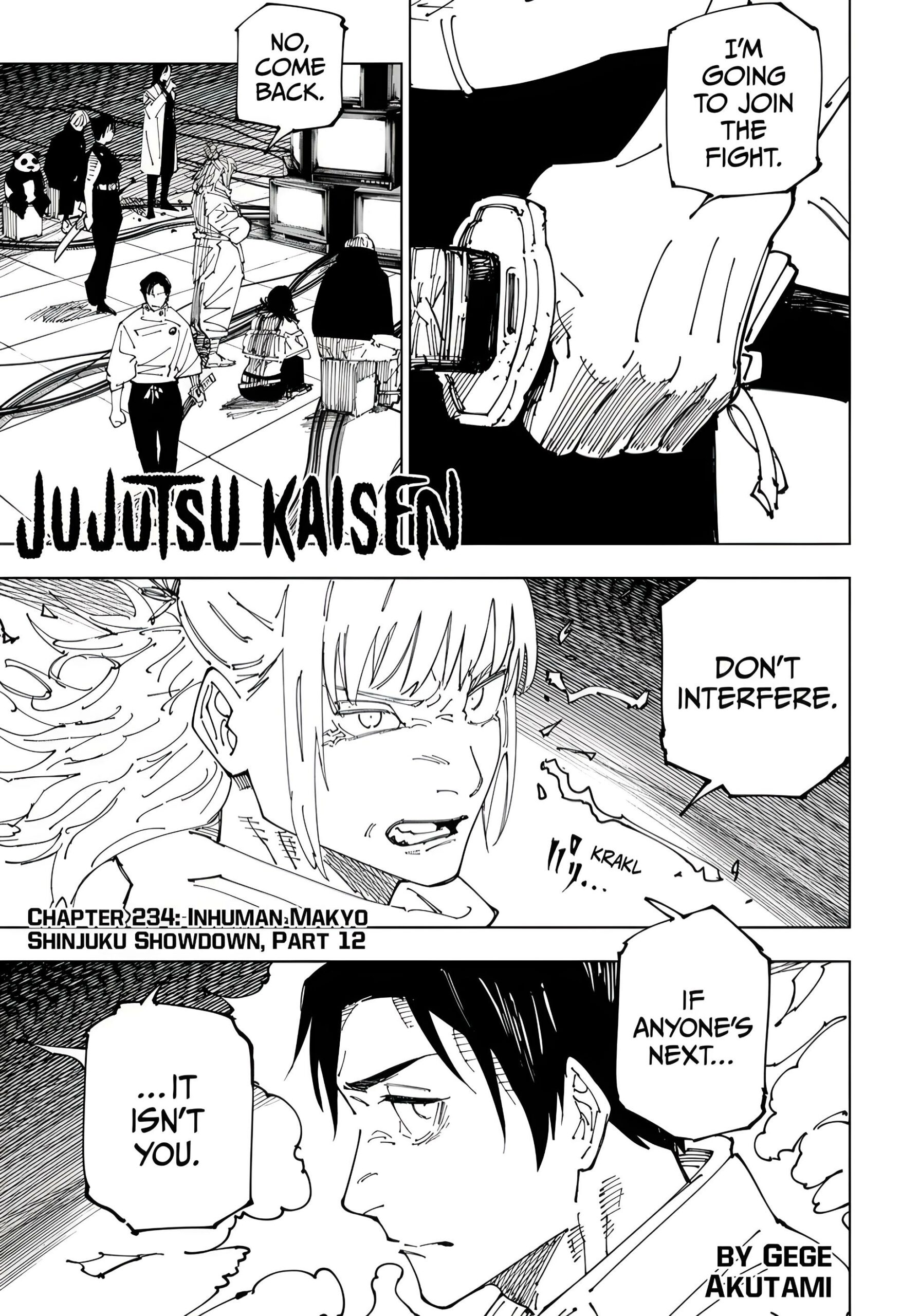 Jujutsu Kaisen Chapter 234 Recap: Gojo’s Critical Battle Against Sukuna ...