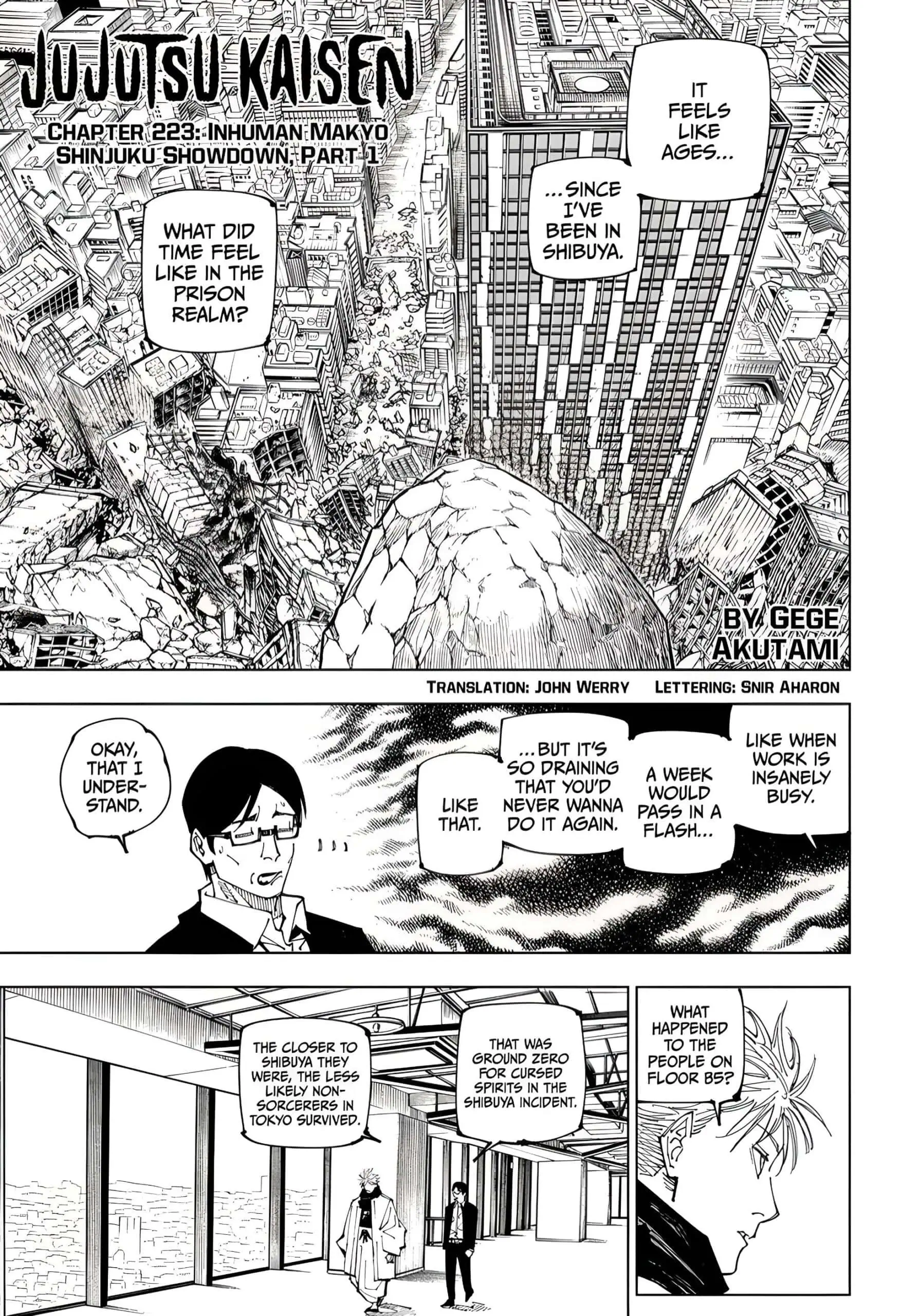 Jujutsu Kaisen Chapter 223 Recap: Gojo’s Hollow Purple Devastates Sukuna