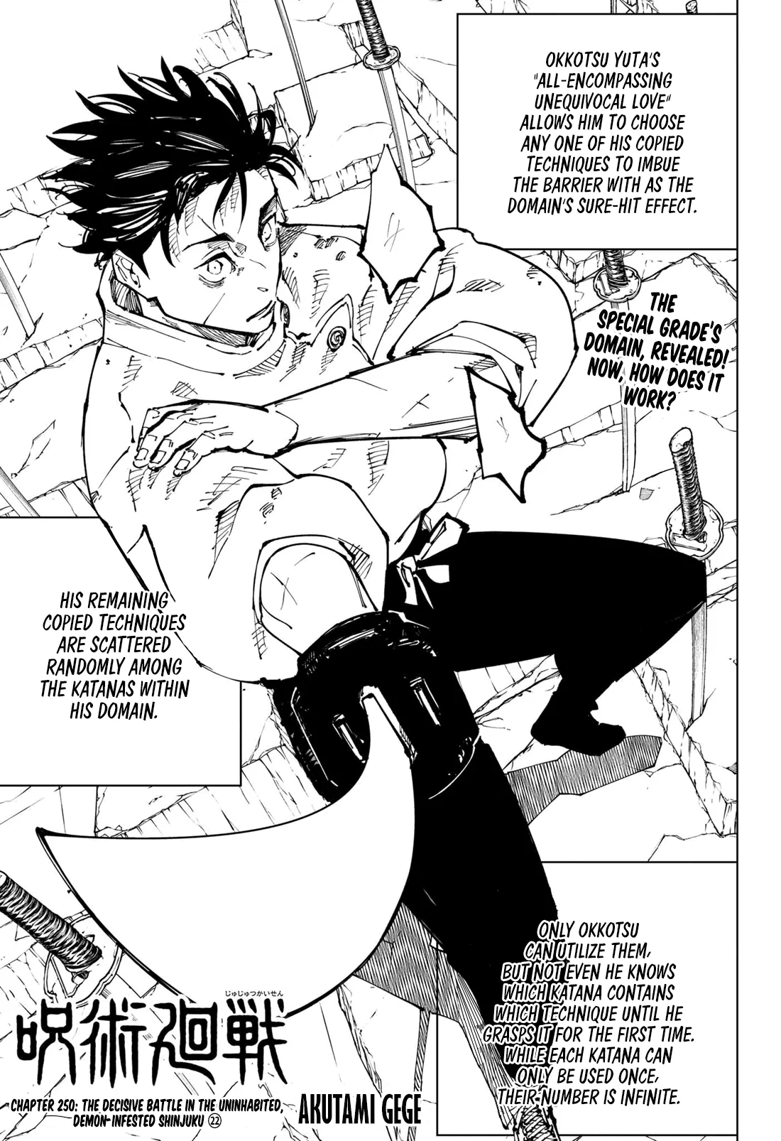 Jujutsu Kaisen Chapter 250: Yuta’s Domain Expansion vs Sukuna — Yuji’s ...