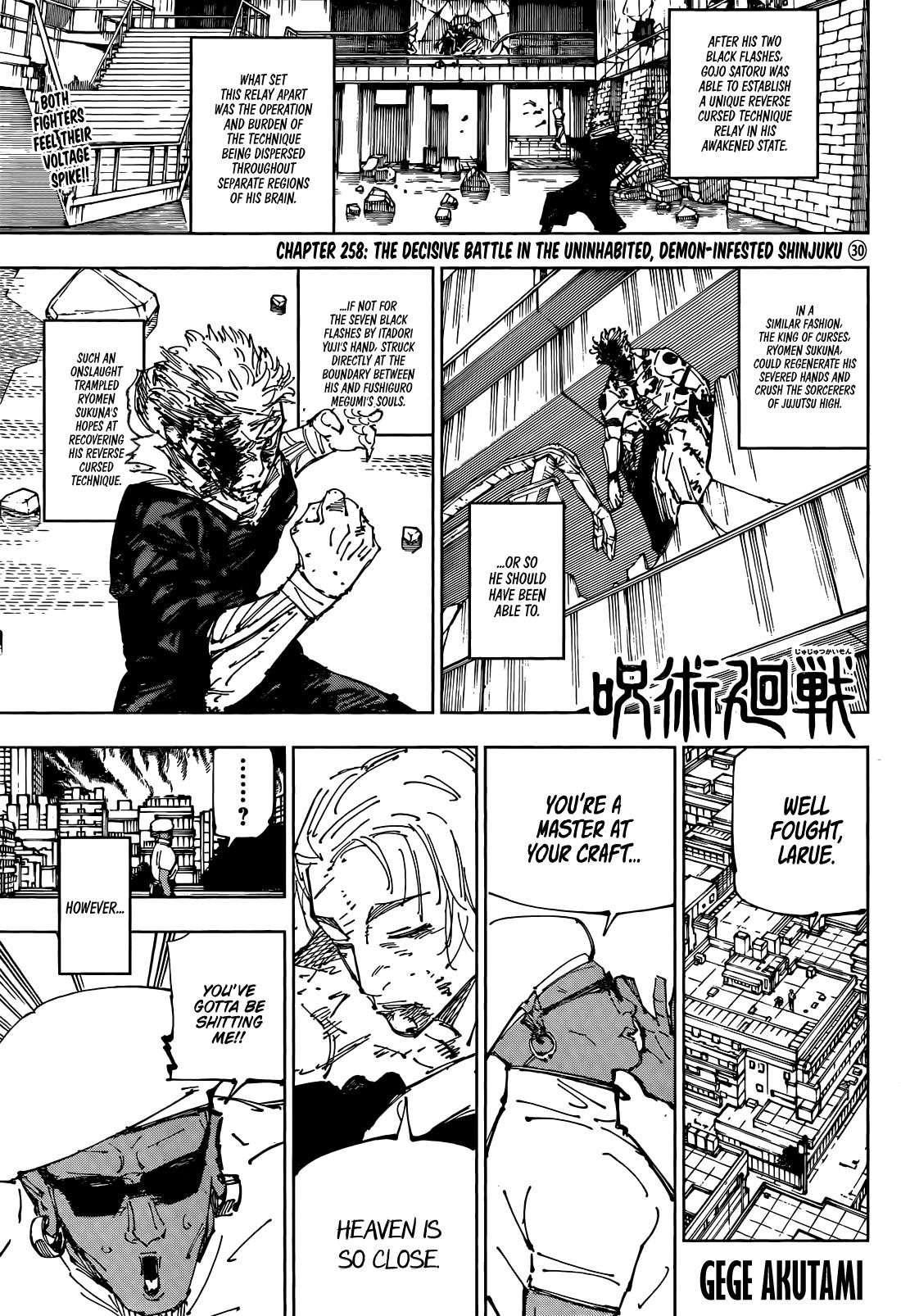 Jujutsu Kaisen Chapter 258: Yuji & Megumi’s Relentless Battle Against ...