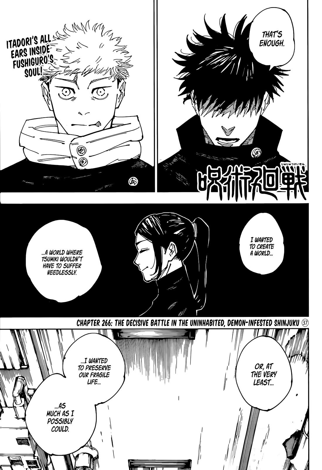 Jujutsu Kaisen Chapter 266: Yuji, Megumi & Sukuna – High-Stakes Battle ...