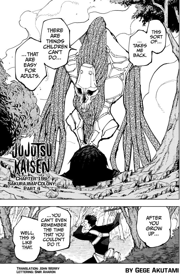 Jujutsu Kaisen Chapter 194 Recap: Noritoshi vs. Naoya & Mysterious ...