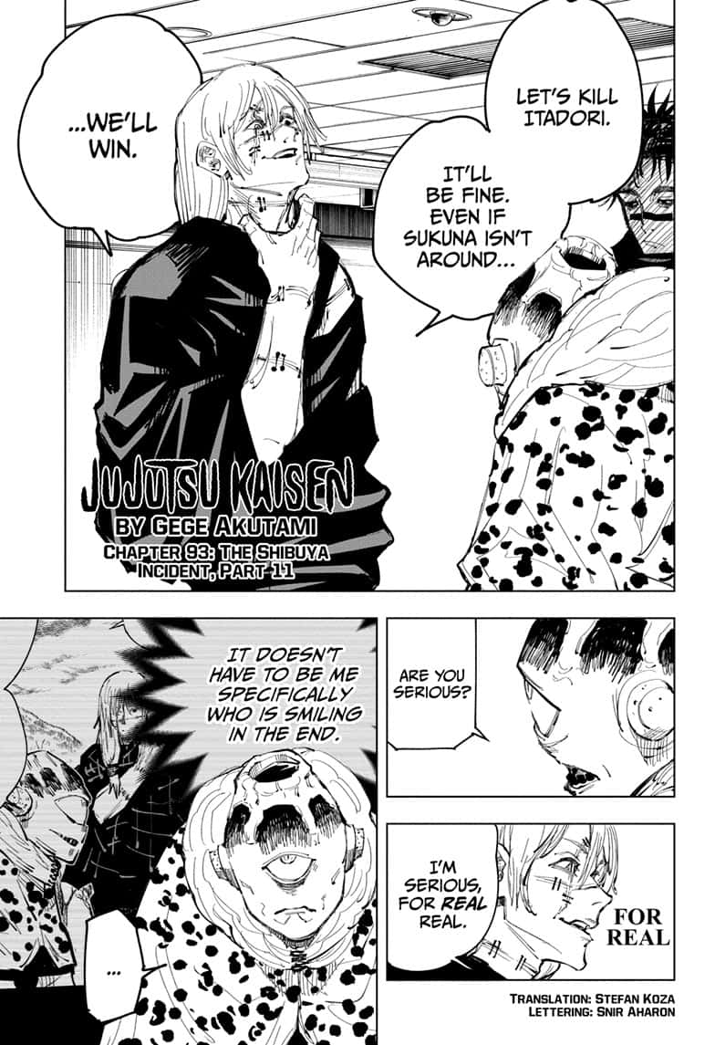 Jujutsu Kaisen Chapter 93: Cursed Spirits Compete to Decide Yuji’s Fate